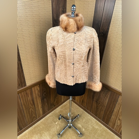 Zuki | Jackets & Coats | Zuki Made In Canada Dyed Karakul Golden Sable ...